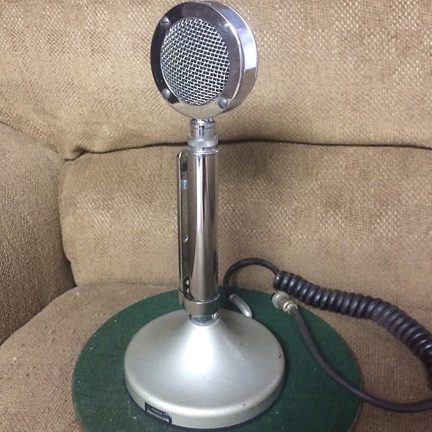 Vintage Astatic D-104 Lollipop Microphone 1950's Chrome | Reverb