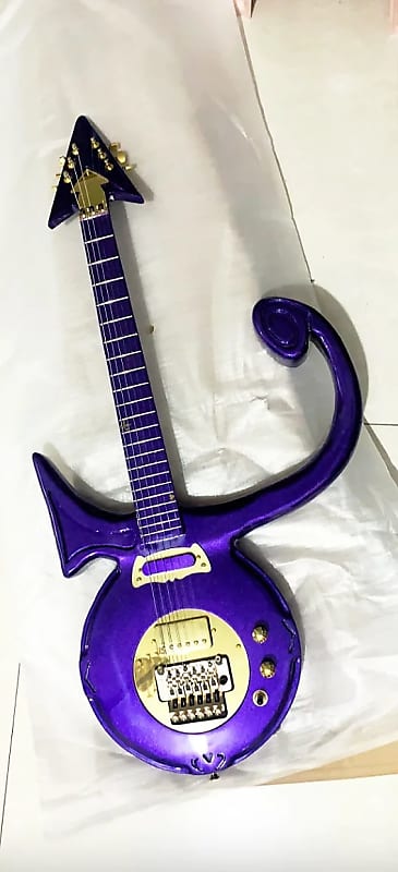Purple Custom Prince Cloud Guitar Project Built, Maple Neck, | Reverb