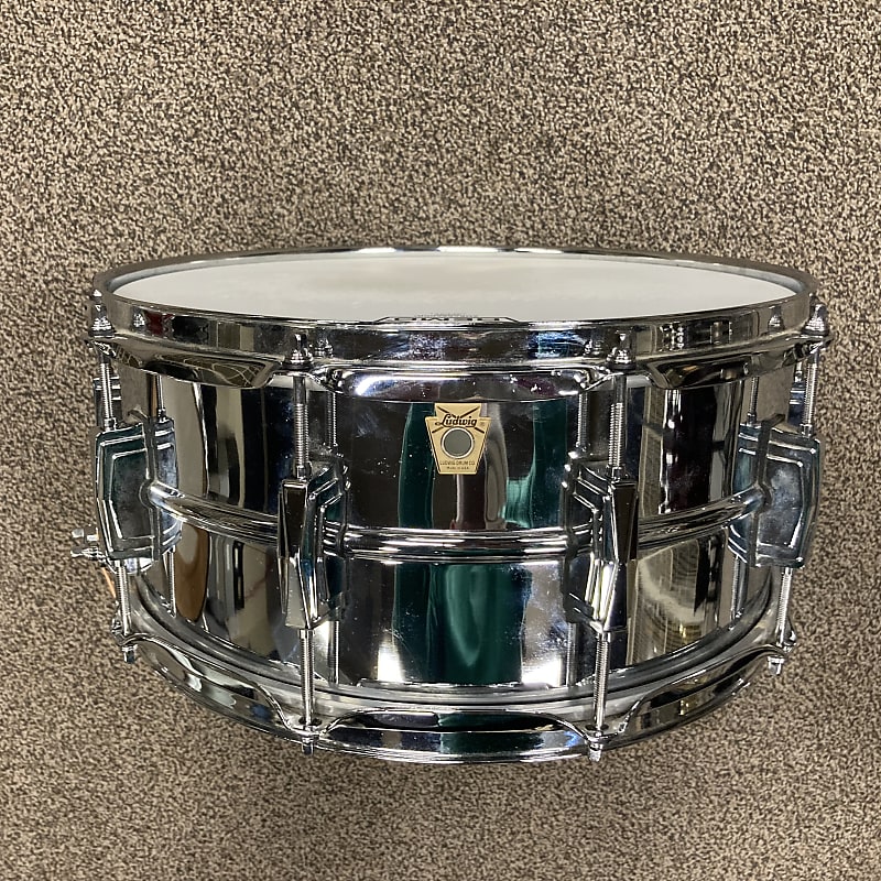 Ludwig LM402 Supraphonic 6.5x14" 10-Lug Aluminum Snare Drum | Reverb