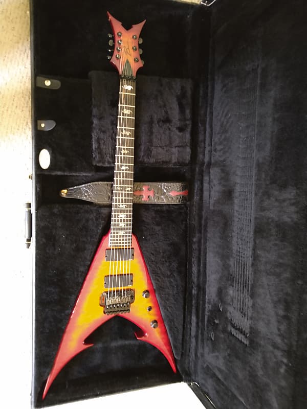 2007 Bernie Rico Junior Jr "Vixen" 7 String Flying V - Custom | Reverb