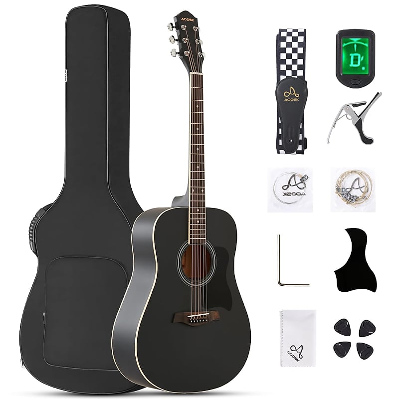 Acoustic Guitar Beginner 41 Inch Full Size Matte Spruce Top | Reverb
