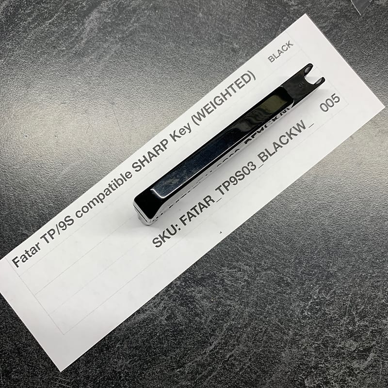 Fatar Replacement Weighted SHARP/BLACK Key (TP/9S Keybeds) | Reverb