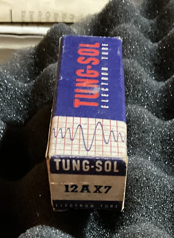 Tung-Sol 12AX7 12AX7 ecc83 bent square getter black plate | Reverb