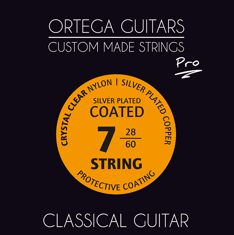 Ortega NYP7 7-String Nylon Guitar Strings | Reverb