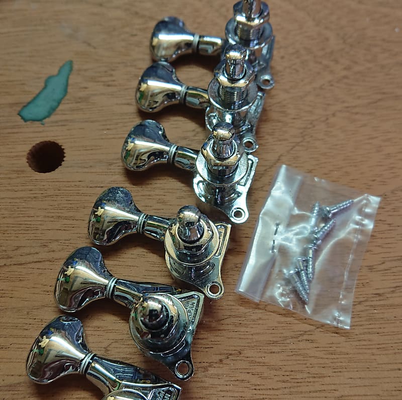 Gotoh 510Z Series 6 IN Line Tuning Machines Tuners 18:1 Gear | Reverb