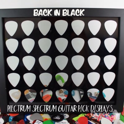 Plectrum Spectrum™ Black 8" x 10" Guitar Pick Display Frame | Reverb