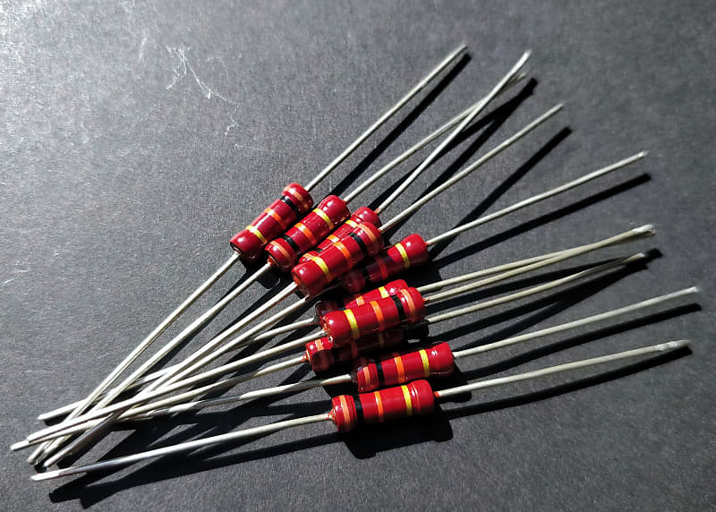 10x Vintage NOS Piher 10K 0.5W Carbon Film resistors for Fuzz | Reverb