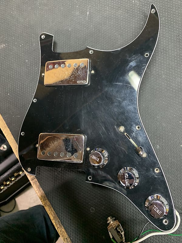 EMG James Hetfield JH HH Strat Loaded Pickguard Roadworn | Reverb