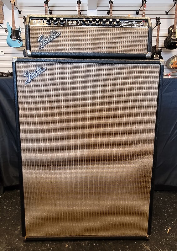 Fender Dual Showman 1966 - Blackface 2x15 85 watts | Reverb