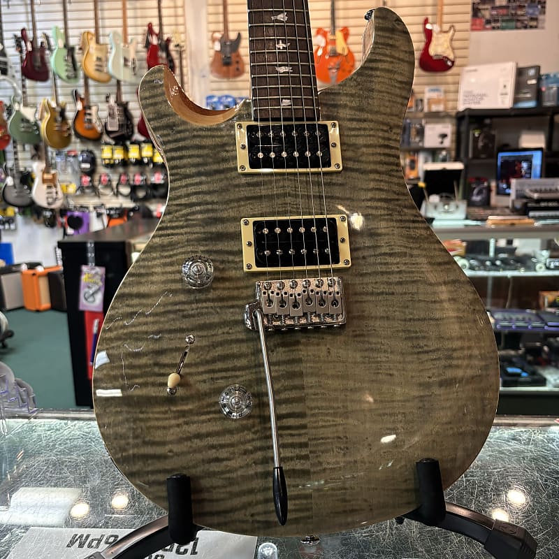PRS SE custom 24 Lefty 2019 - Trampas Green w/ PRS Gig Bag | Reverb