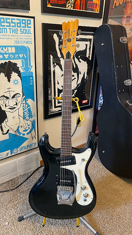 Vintage Mosrite avenger 1960s / 1970s Black | Reverb