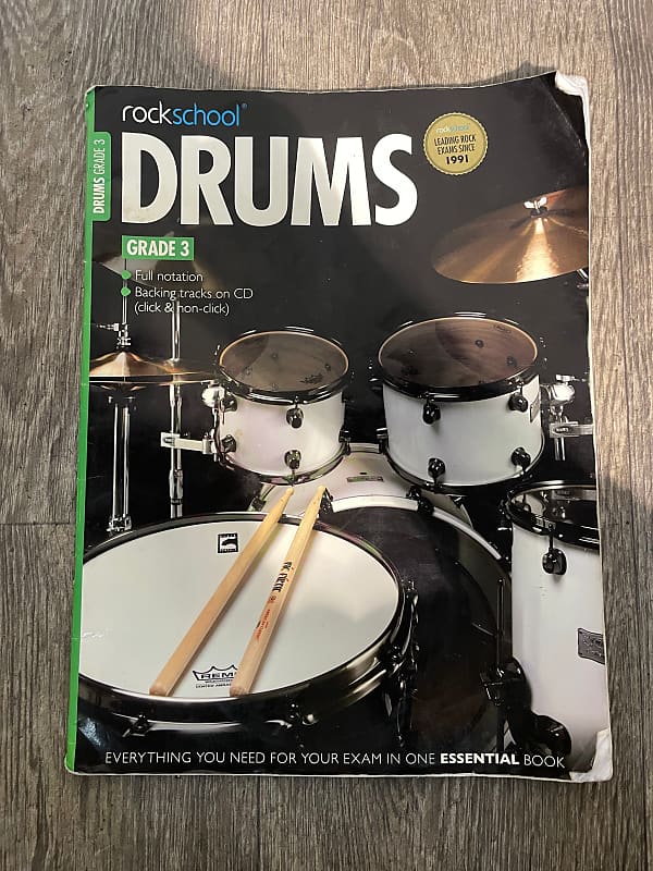 Rock School Drums Grade 2 Drum Book/ Music Notation | Reverb