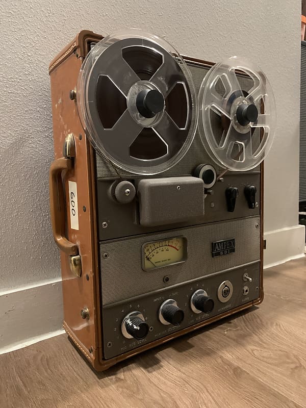 Ampex 601 Reel to Reel Tape Machine 1950’s - Suitcase | Reverb