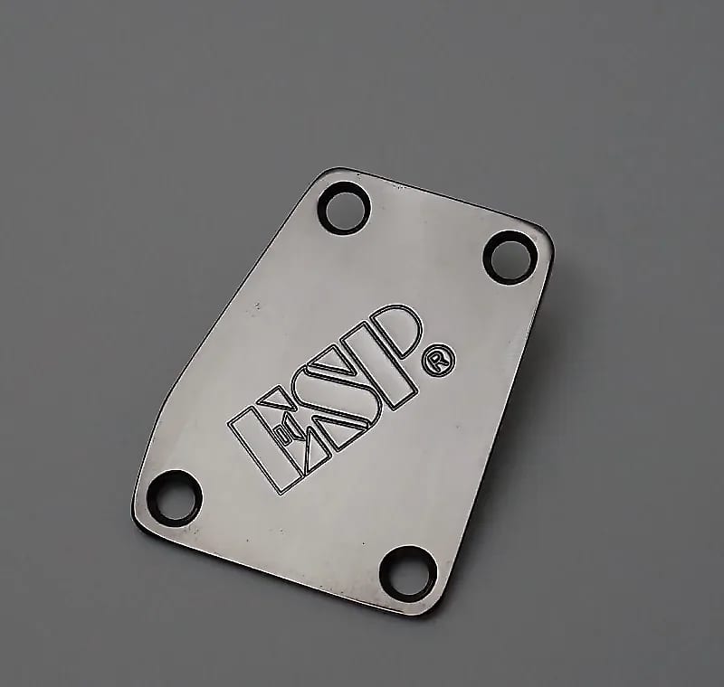 ESP Guitar Neck Set Plate Star Cut Type Smoke Grey | Reverb