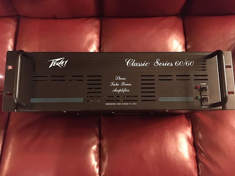 Peavey Classic series 60/60 stereo tube poweramp 1990's Black | Reverb