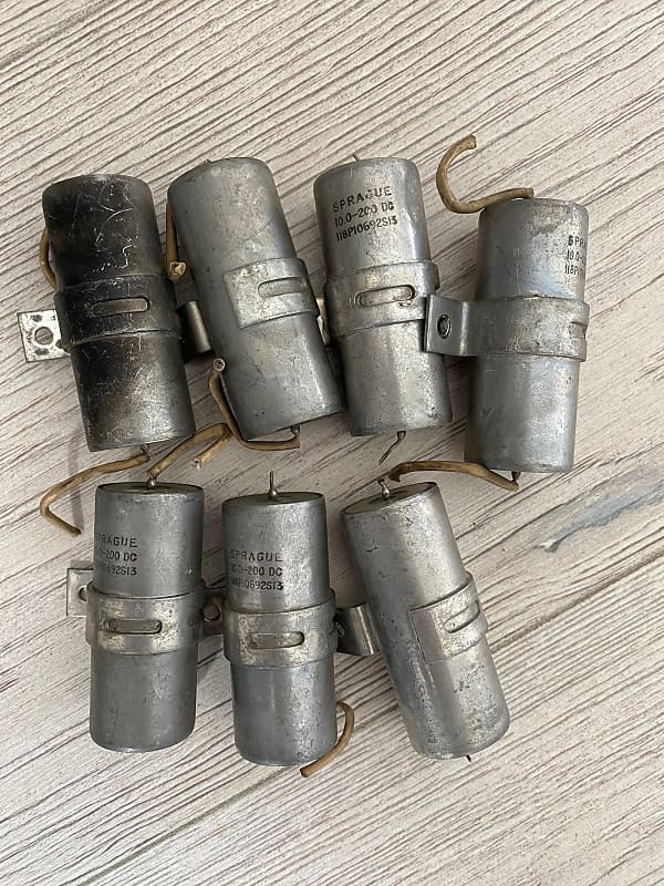 sprague Page In Oil Caps 10uF / 200VDC (7x) | Reverb Australia