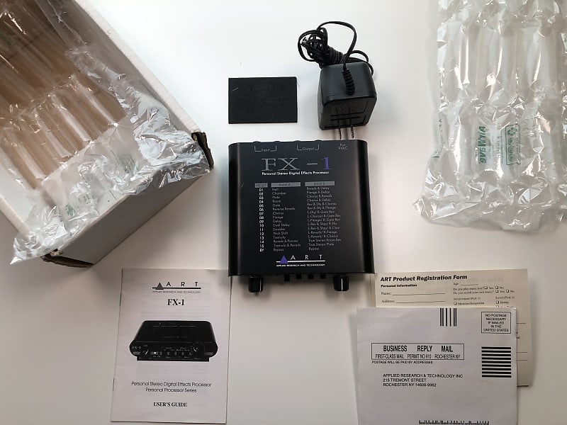ART FX-1 Stereo Digital Effects Processor w/AC Power Supply, | Reverb