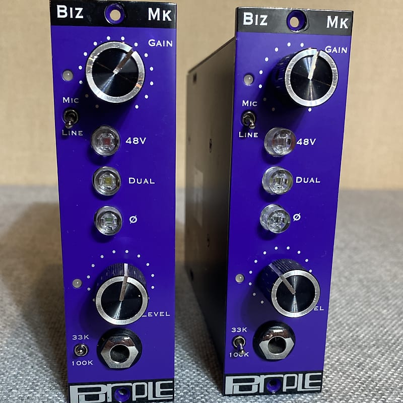 PAIR - Purple Audio Biz Mk 500 Series Mic Preamp / Line | Reverb