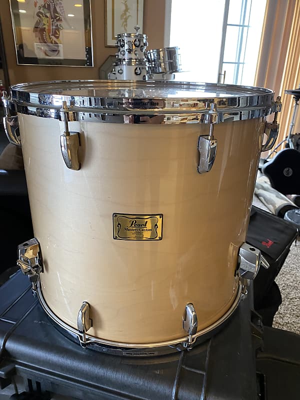 Pearl Masters Custom 16x16 floor tom natural maple finish | Reverb