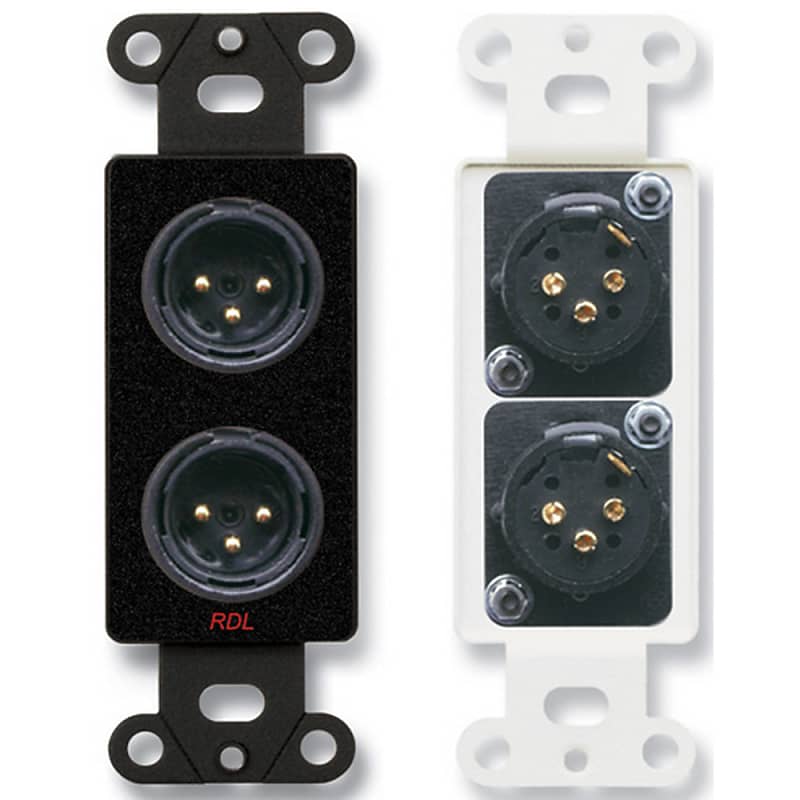 RDL DB-XLR3F Decora Mount Single XLR Female Solder Jack Panel | Reverb