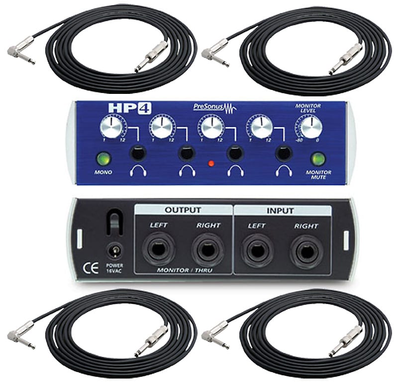 PreSonus HP4 Pro Audio 4CH Headphone Distribution Amplifier | Reverb