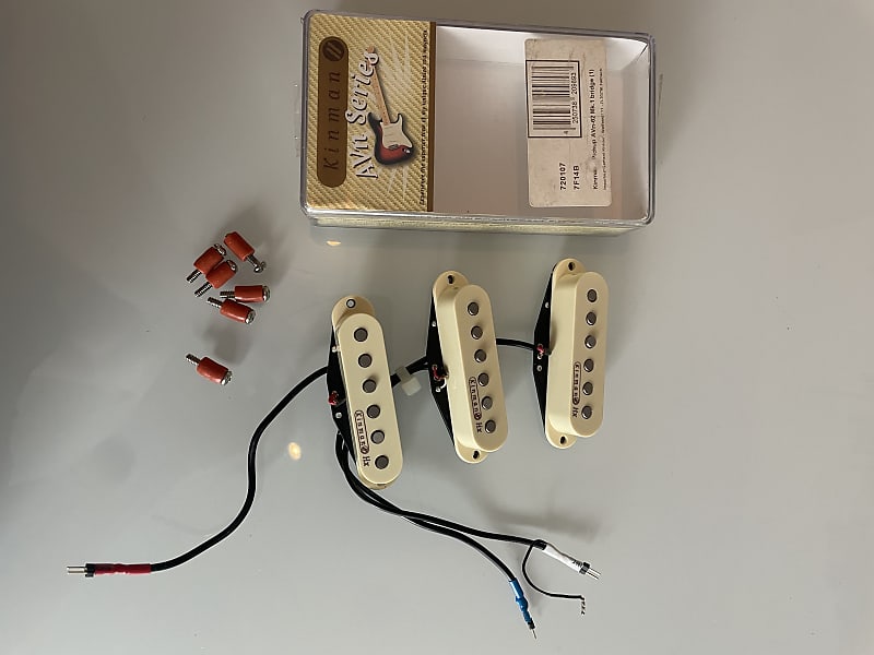 Kinman Blues Stratocaster Pickup Set - AVn-62, AVn-62, SCn-b | Reverb