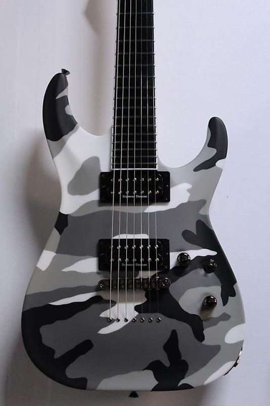 ESP Horizon 7 string Custom 2013 Urban Camo | Reverb