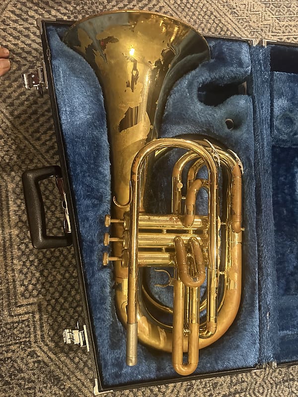 Yamaha YBH-301M Marching Baritone Horn - Professionally | Reverb