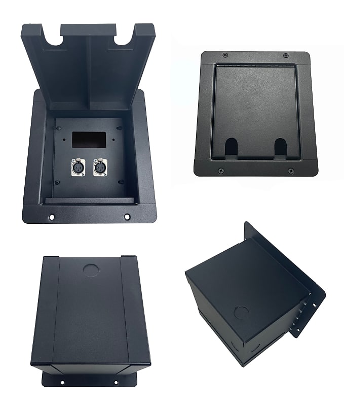 PROCRAFT FPML-1DEC2X-BK Recessed Stage Pocket / Floor Box 1 | Reverb