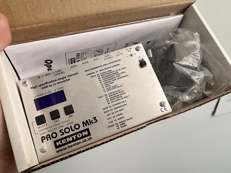 Kenton Pro Solo Mk3 MIDI to CV Converter | Reverb