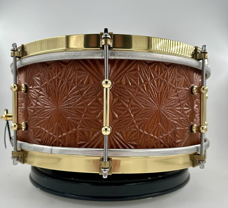 Phattie Drum Sounds Like Art - Engraved Mahogany 14x6 Snare | Reverb