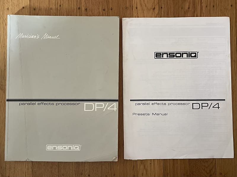 Ensoniq DP/4 Musician’s Manual & Presets Manual 1992 | Reverb