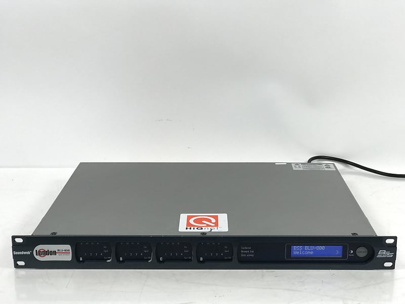 BSS Soundweb London BLU-800 Audio DSP Signal Processor BLU800 | Reverb