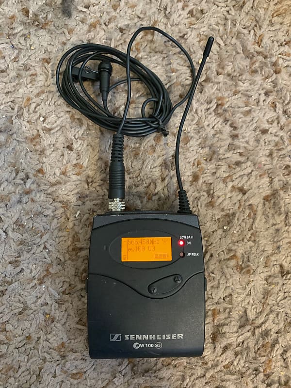 Sennheiser EW100 G3 G 566-608 wireless lav microphone | Reverb