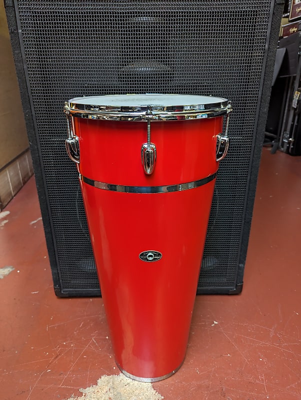 1980s Slingerland "Hot Red" Wrap 12 x 28" Ultra Thin Wood | Reverb