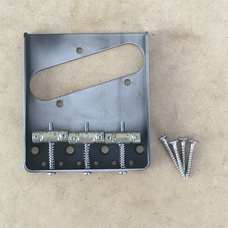 Lefty Vintage Style Tele Ashtray Bridge Brushed Nickel Relic | Reverb