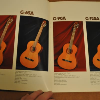 Yamaha Classic and Folk Guitars catalog, pamphlet, brochure. | Reverb