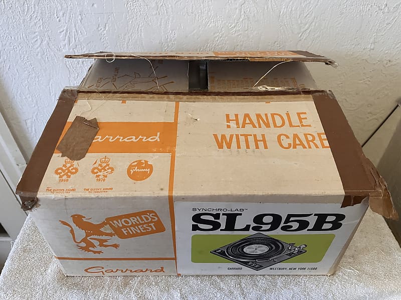 Vintage Garrard SL95B Automatic Turntable-IOB-Used Plinth- | Reverb