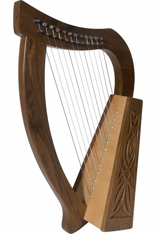 Roosebeck Baby Celtic Harp 12-String w/Knotwork Design - | Reverb