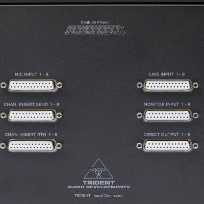 Trident 78 mixing console 2019 black top surface, wood cheeks | Reverb