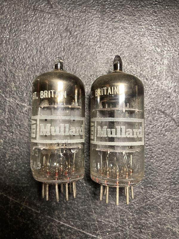 Mullard 12ax7 IEC matched pair! Great Britain 1968 | Reverb