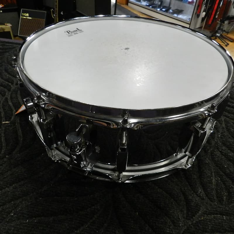 Pearl 14X5.5 10LUG STEEL SHELL SNARE - natural | Reverb
