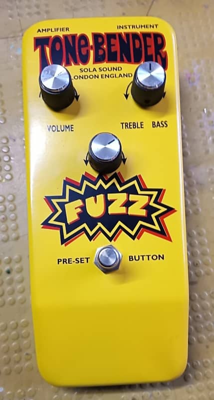 Sola Sound Colorsound Yellow Fuzz Tone Bender Primi anni 2000 | Reverb