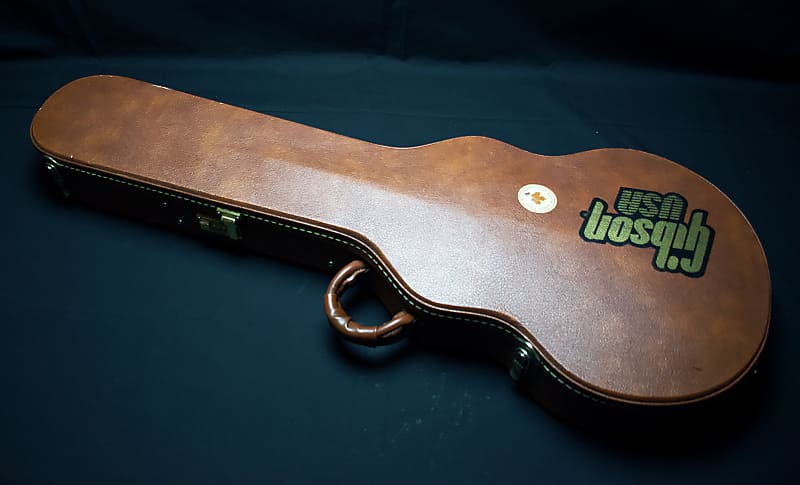 Gibson Les Paul Vintage Brown HardShell Guitar Case With Pink | Reverb