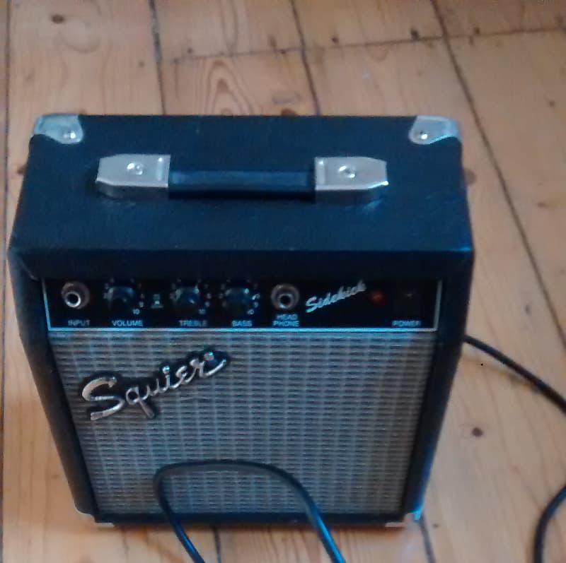 Upgraded Squier SP10 Sidekick Sparkle Finish, speaker in/out, | Reverb