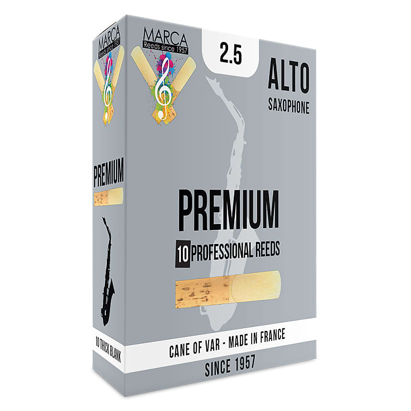 Marca Premium Reeds - 10 Pack - Alto Sax - 2.5 | Reverb