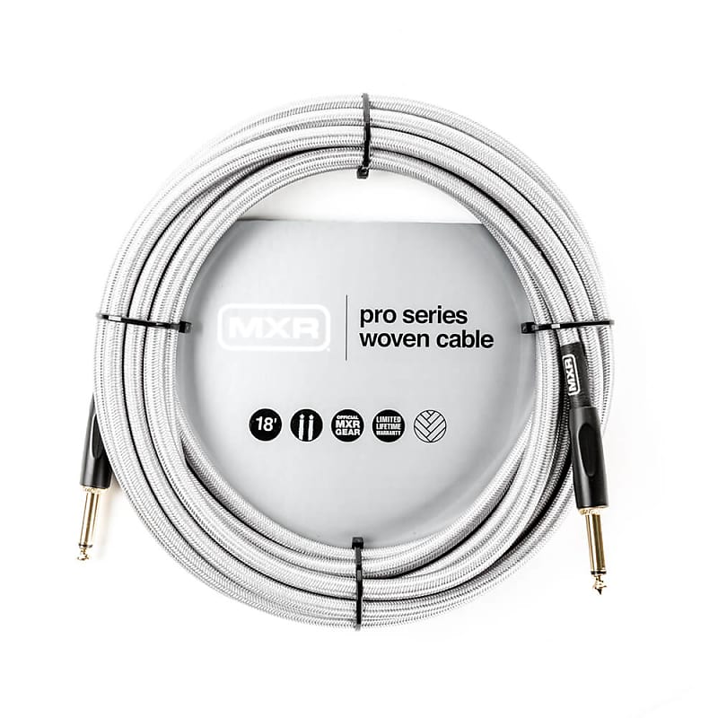 MXR Pro Series Woven 18ft Instrument Cable - Straight / | Reverb