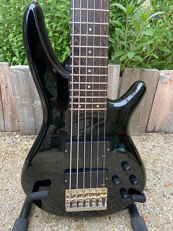 1994 Ibanez SR506 6 String Bass Guitar - Black | Reverb