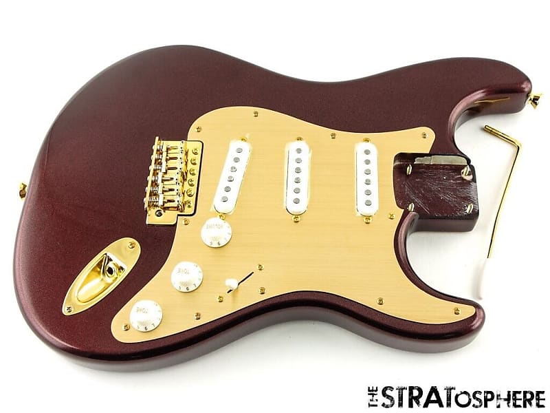 Fender Squier 40th Anniv. Strat Stratocaster Gold LOADED | Reverb