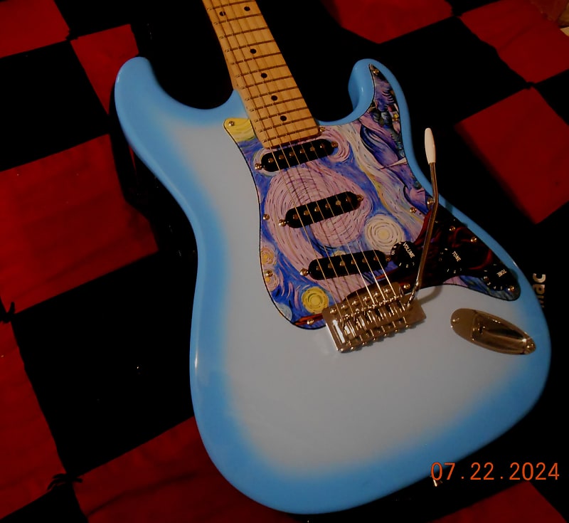 Strat Style Partscaster Guitar With Upgrades, Custom Mod, and | Reverb